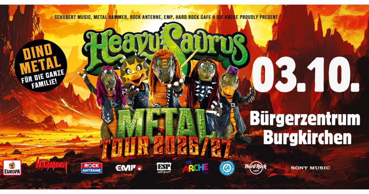 HEAVYSAURUS - METAL Tour 2026/27 | Bürgerzentrum